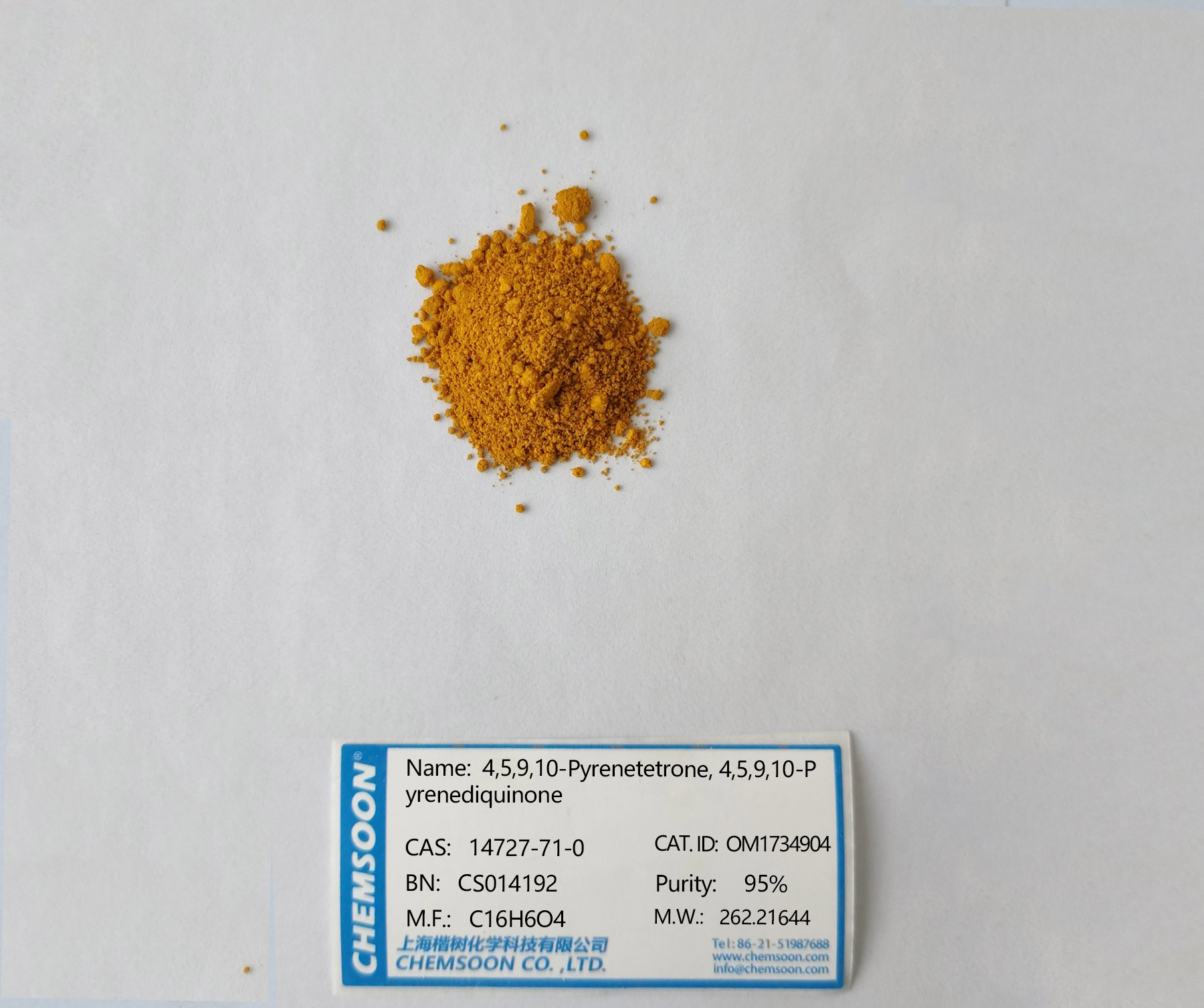CAS 14727 71 0 Chemsoon mof COF Material Professional Supplier
